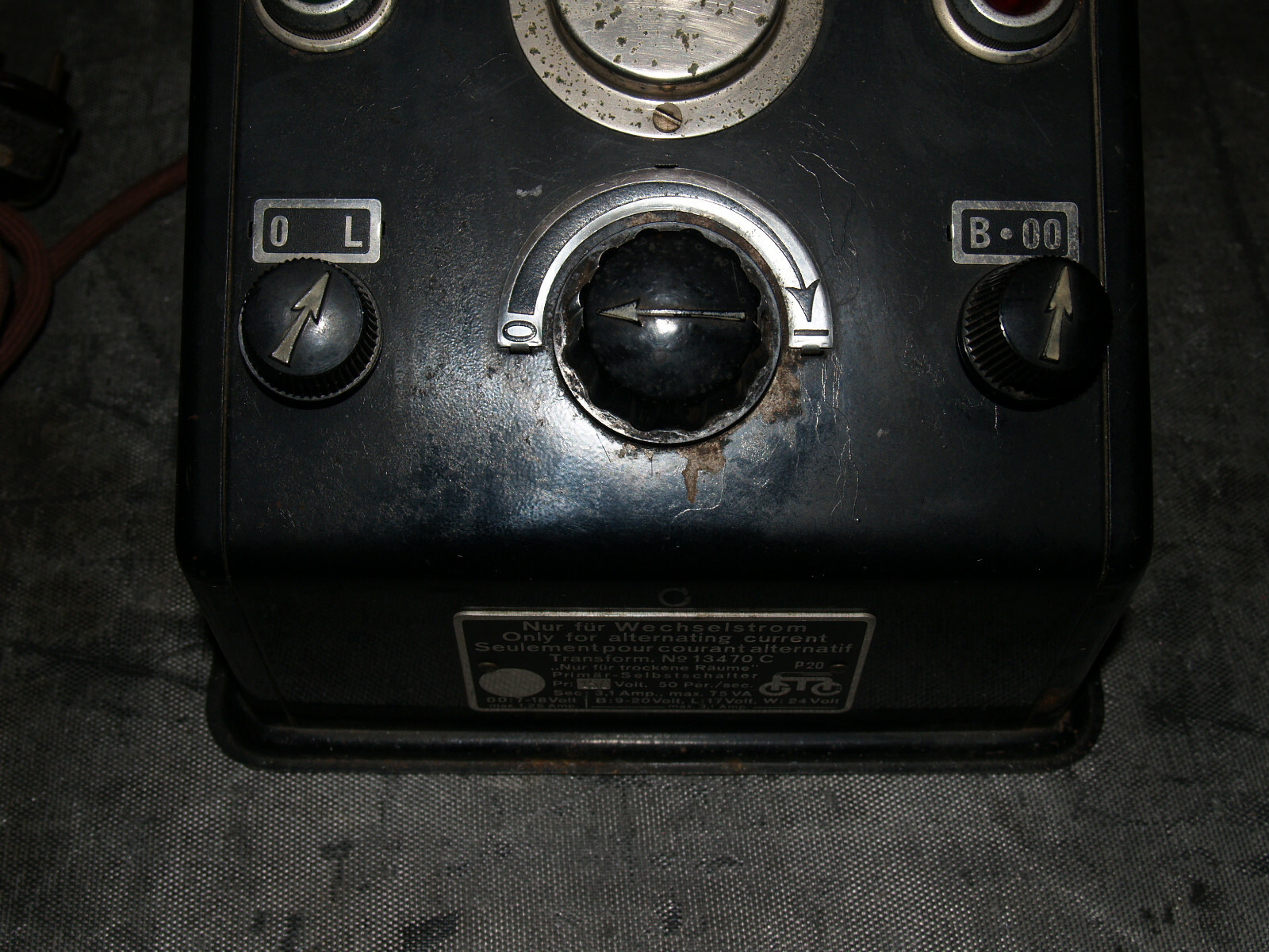 TRANSFORMER Transformator MARKLIN 13470 C 110 V 24V - alternatif ...