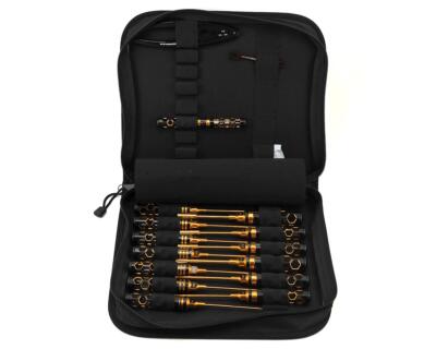AM Arrowmax 16-Piece Metric Black Golden Off-Road Tool Set w/Carrying ...