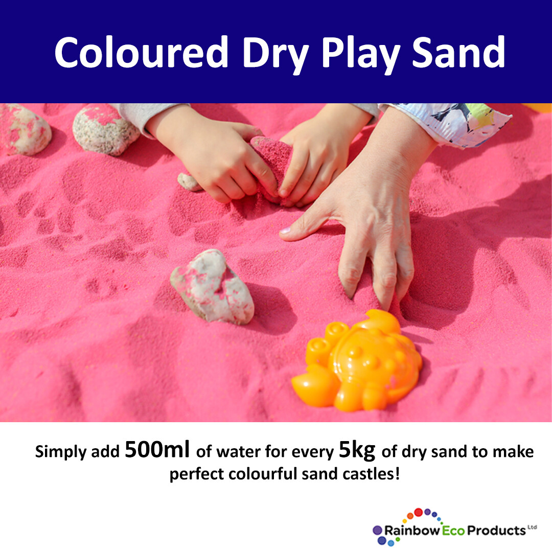 Rainbow Eco Coloured Play Sand for Kids, Sandpit Sand, Childrens Craft ...