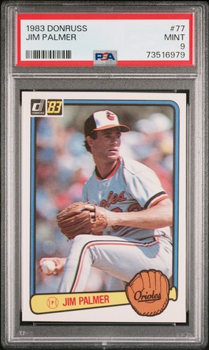 1983 Donruss Jim Palmer Baseball Card #77 PSA 9 Mint | eBay