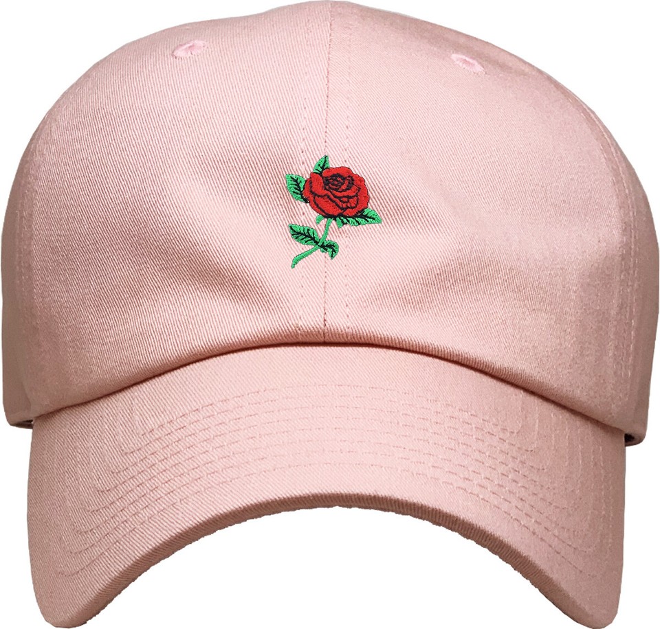 Rose Embroidery Dad Hat Baseball Cap Unconstructed Cotton | eBay