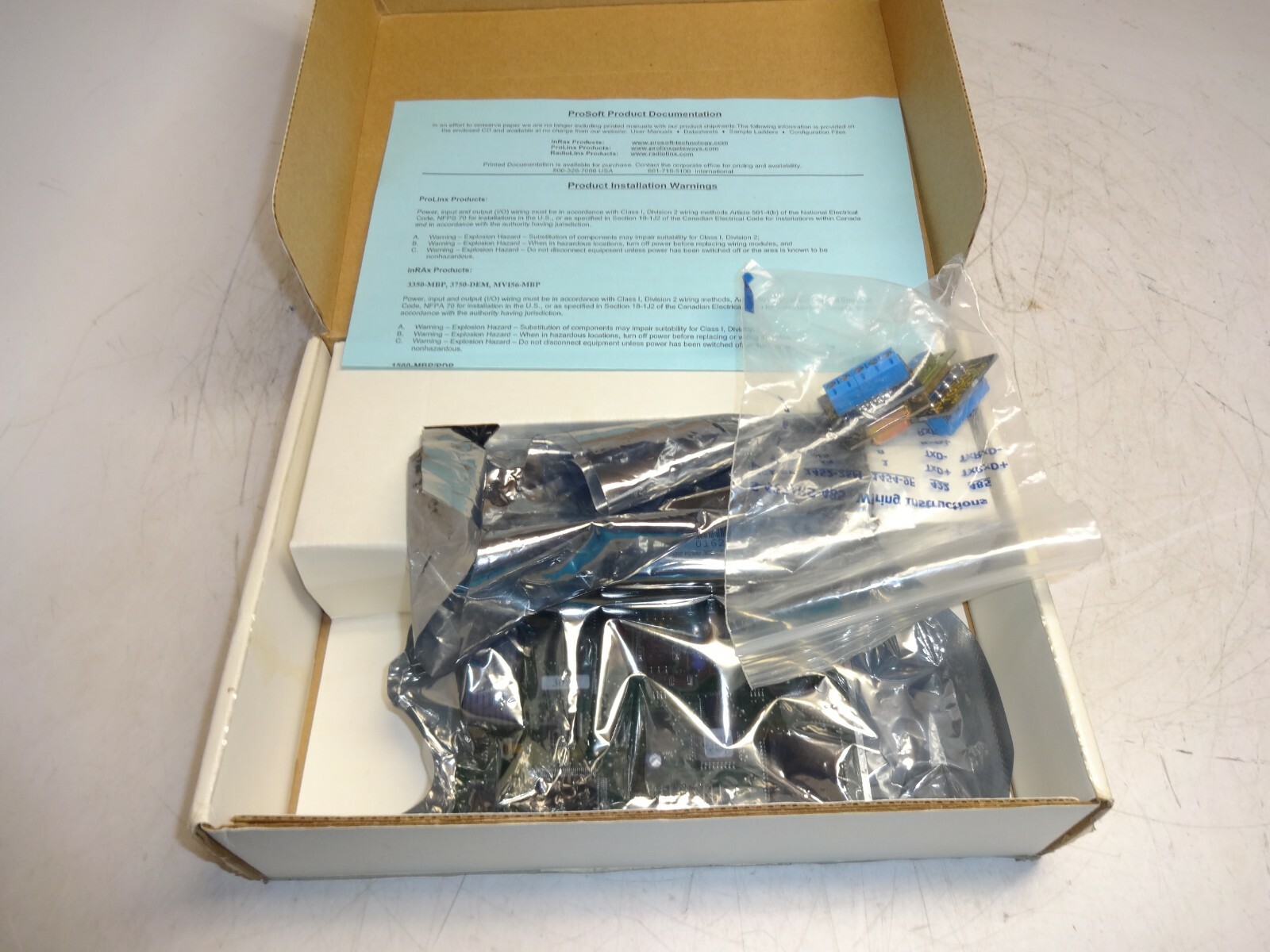 Allen-Bradley Prosoft 3350-MBP Modbus 3350MBP New | eBay