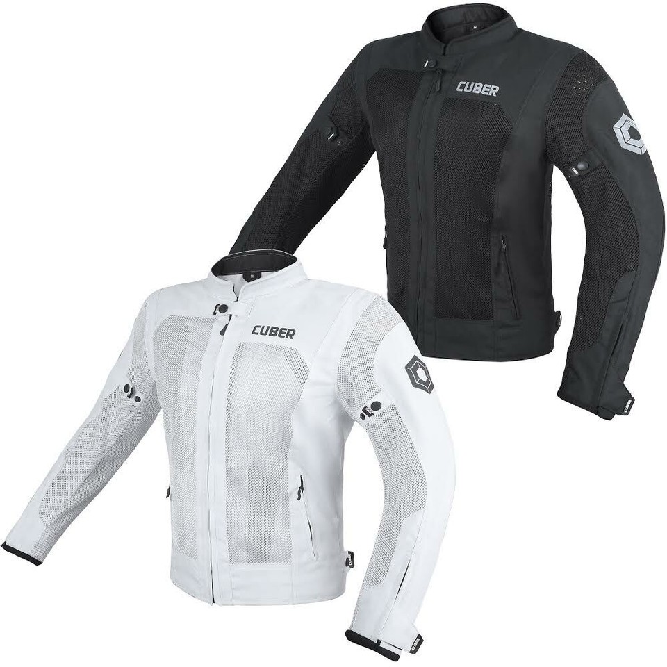 CUBER MOTORCYCLE BREATHABLE MESH JACKET MENS WITH CE ARMOR BIKERS ...