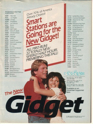 Caryn Richman Dean Butler 1986 Ad-The New Gidget/70% of America cleared ...