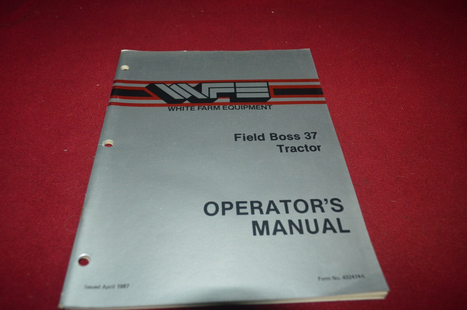 White Field Boss 37 Tractor Operator's Manual TBPA | eBay
