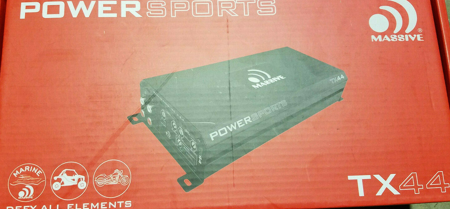 Massive Audio TX44 960W Bagger Powersports Harley DB Drive WDX6MOTOG2 ...