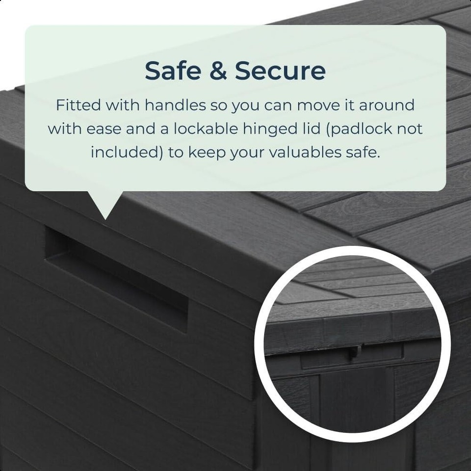 Small Outdoor Parcel Delivery Box Waterproof Plastic Garden Storage ...