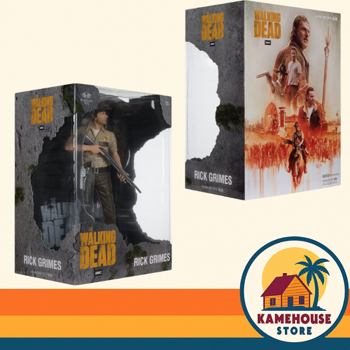 THE WALKING DEAD RICK GRIMES 10" POSED FIGURE / STATUE 1/8TH SCALE NEW ...