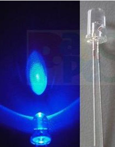 10p 5mm Super Bright Blue water clear led light 3v-12v | eBay