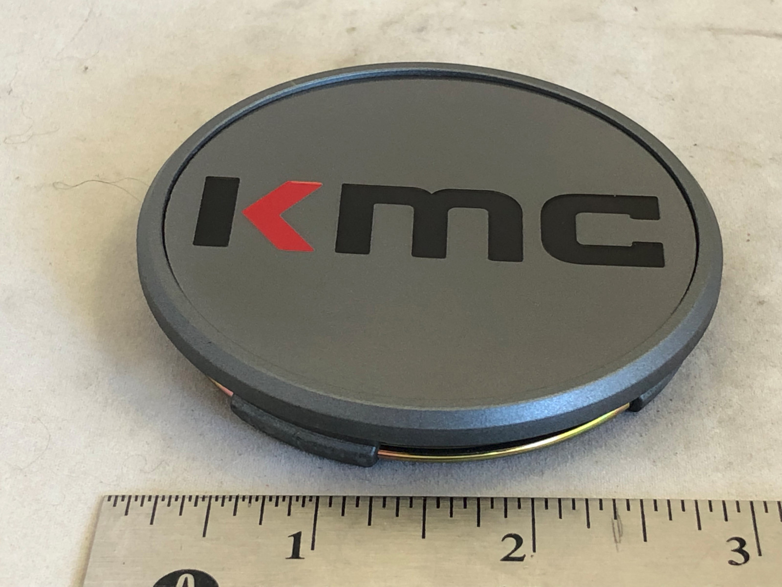 KMC Custom Wheels Gunmetal Grey Wheel Rim Hub Hubcap Cover Center Cap ...