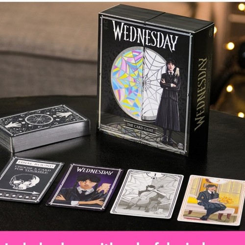 Spinmaster Games Wednesday Card Game - Black (3-10 Players) (Ages 10 ...