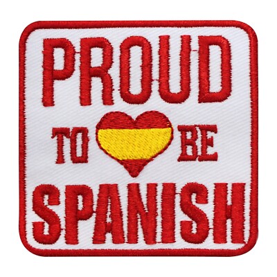 Spanish Proud Patch, Spain flag patch, Patch Embroidered Iron on Patch ...