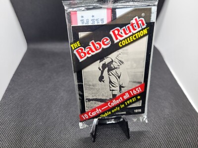 1992 Megacards Babe Ruth Collection 10 Card Pack Sealed In Original ...
