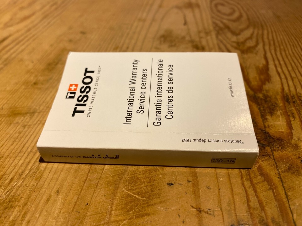 Used - International Warranty + Service Centers TISSOT International ...