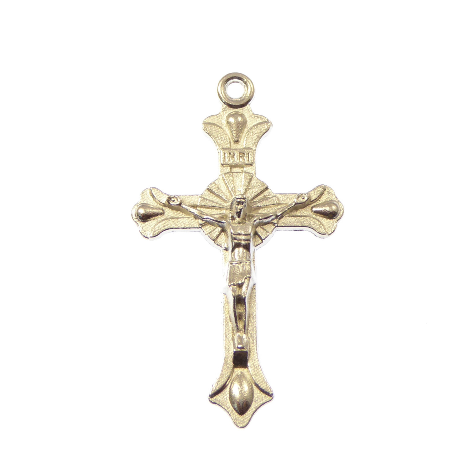 Silver metal INRI crucifix 4.5cm Crucifix Christian cross | eBay