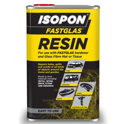 Isopon Fastglas Glass Fibre Laminating Resin Use With Mat & Tissue 1 ...