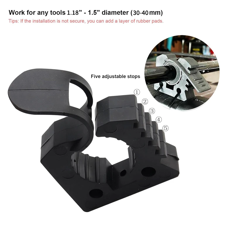 Quick-release Rubber Clamps Mount Shovel Axe Holder Universal For ATV ...