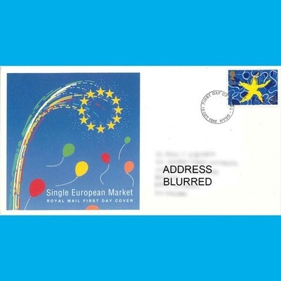 FDC Single European Market Commemorative Royal Mail First Day Cover, 13 ...