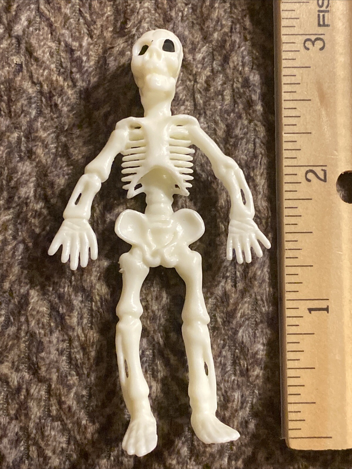 Skeleton Soft Plastic 3” Halloween Scary Lot Of 5 Gumball Cracker Jack ...