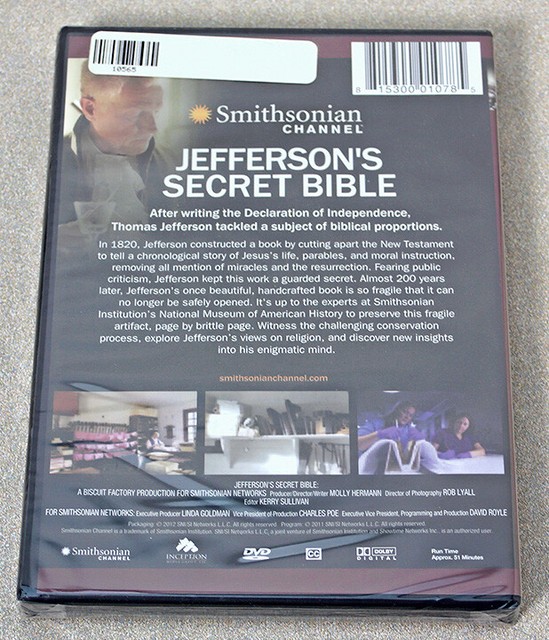Smithsonian Channel Jefferson's Secret Bible DVD Offers Accepted 1372e ...