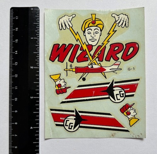 Vintage Original Wizard Remote Control Airplanes Decal - RC, Hobby | eBay