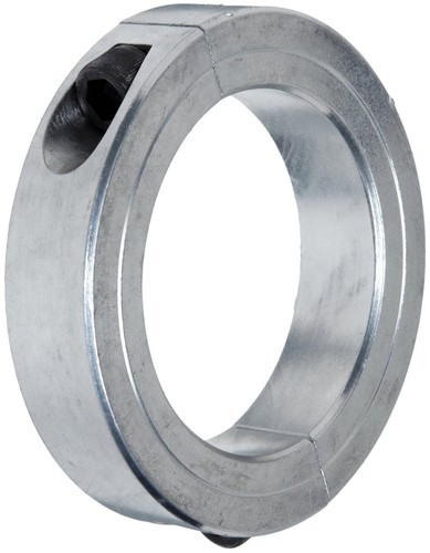2C-200-A Aluminum Two-Piece Clamping Collar 2" Bore Size 3" Outside ...