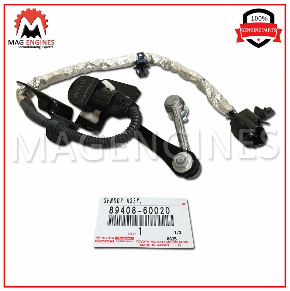 89408-60020 GENUINE OEM SENSOR SUB-ASSY, HEIGHT CONTROL, REAR LH ...