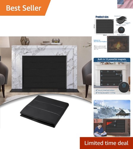 Premium Magnetic Fireplace Cover - Reduce Energy Costs & Block Drafts ...