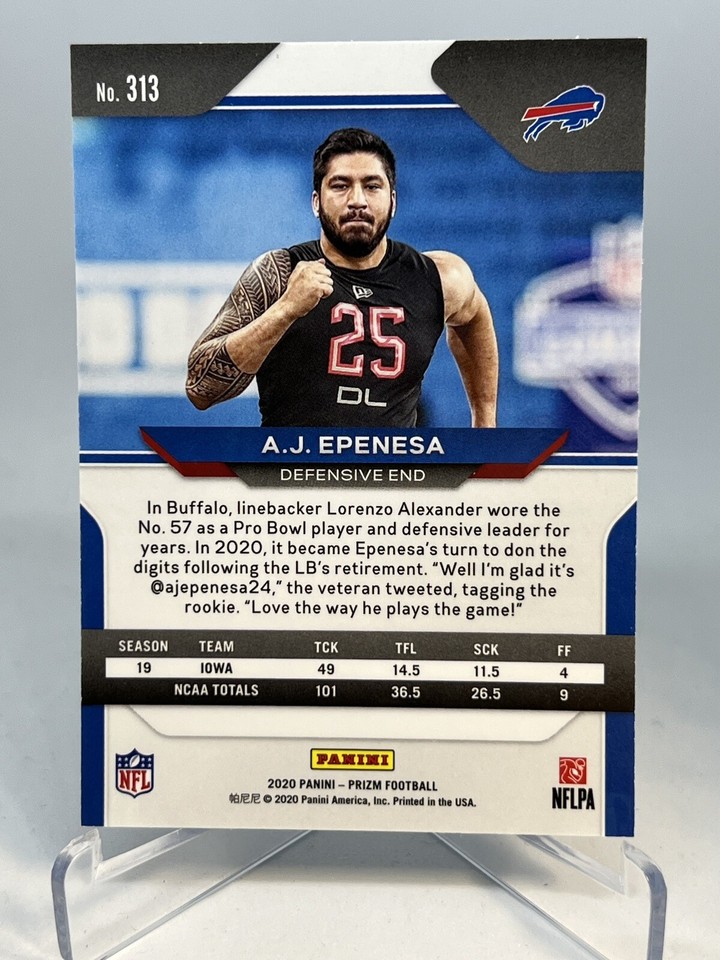 2020 Panini Prizm Rookie AJ Epenesa #313 Rookie RC | eBay