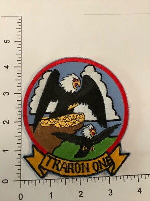 LARGE U.S. NAVY TRARON ONE SQUADRON PATCH | eBay