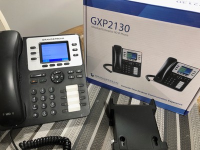 USED - Grandstream GXP2130 Phone Telephone Keypad Black - HAS DISPLAY ...
