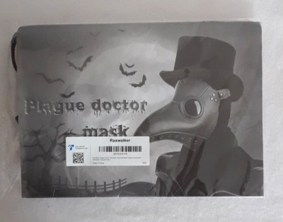 Raxwalker Plague Doctor Mask Bird Beak Mask Halloween Cosplay Theater ...