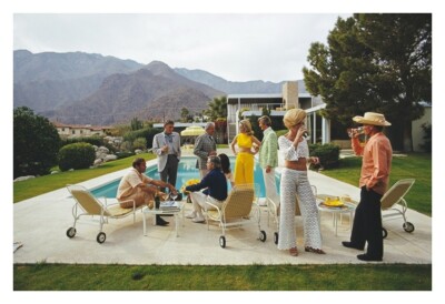 Desert House Party original Slim Aarons C print Archive stamped 20x30 ...