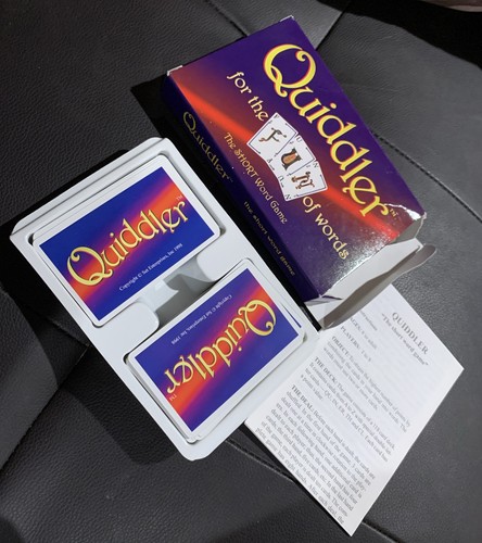 Quiddler for the Fun of Words Short Word Game Card 1998 Excellent ...