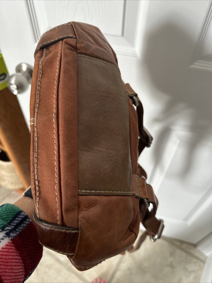FOSSIL Leather - Long Live Vintage - RETRO Boho Backpack GREAT ...