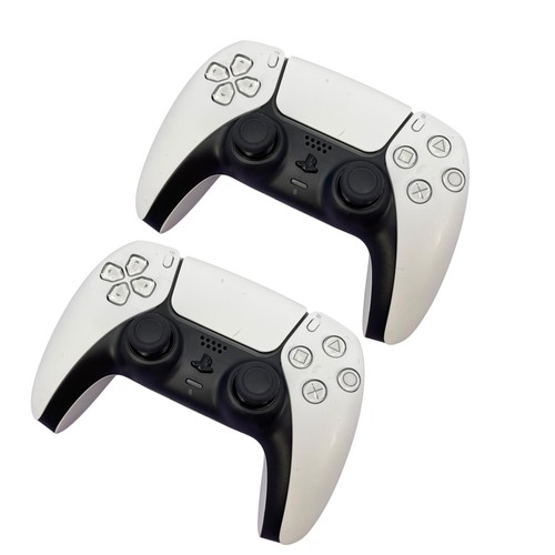 Pair of White Sony Playstation5 DualSense CFI-ZCT1W Wireless ...