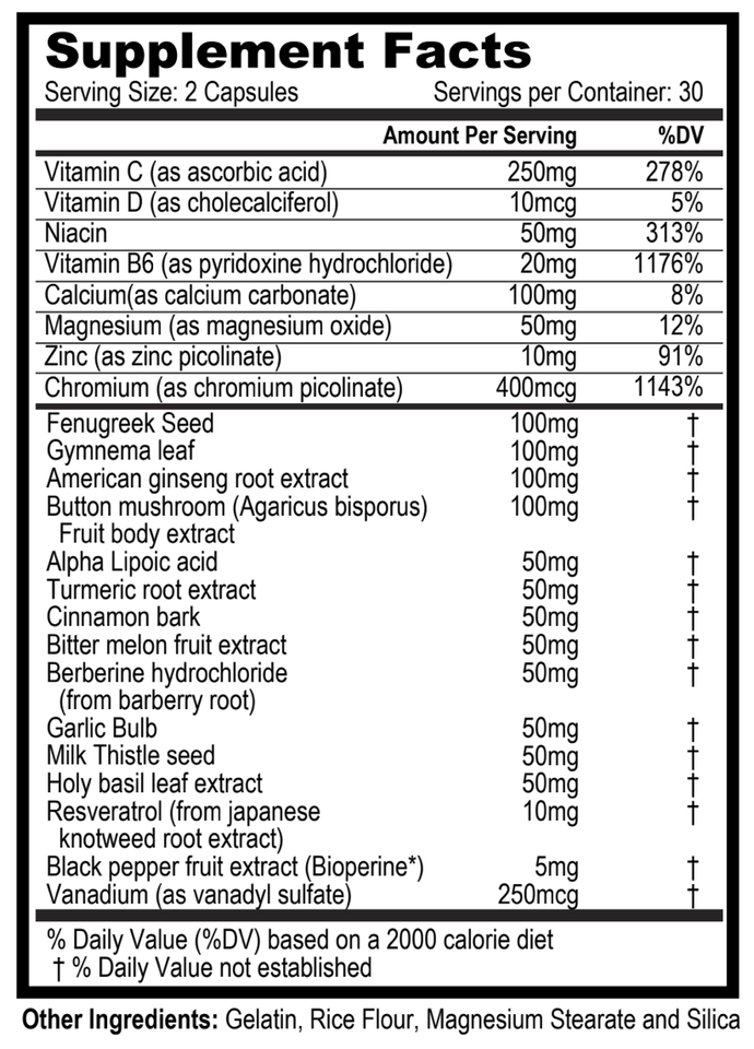 GLPro Blood Sugar Advanced Formula -60 Capsules | eBay
