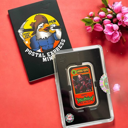 Postal Express Mint Halloween 2024 Abominable Predator #44/75 999 ...