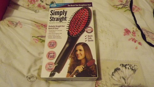Simply Straight Hair Brush Straightener jml new in box | eBay