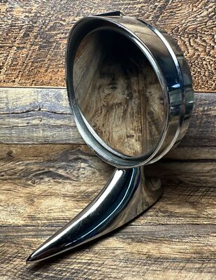 GM 1957 58 PONTIAC VINTAGE CHEVY Side Door HALO Mirror Nice Chrome RAT ...