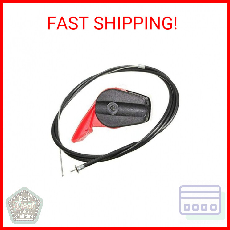 65" Lawn Mower Throttle Cable Universal Kit with Control Switch Lever ...