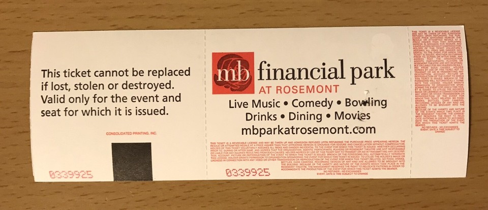 2017 THE LUMINEERS THE CLEOPATRA WORLD TOUR CHICAGO CONCERT TICKET STUB ...