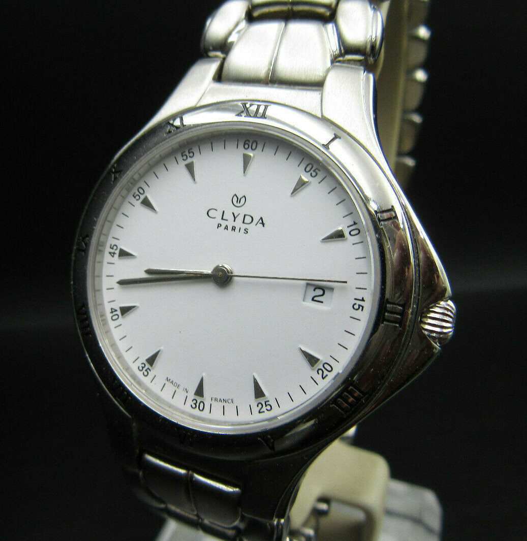 X541⭐⭐ Vintage " Clyda " Paris Datumsanzeige Quartz Armbanduhr⭐⭐ | eBay.de