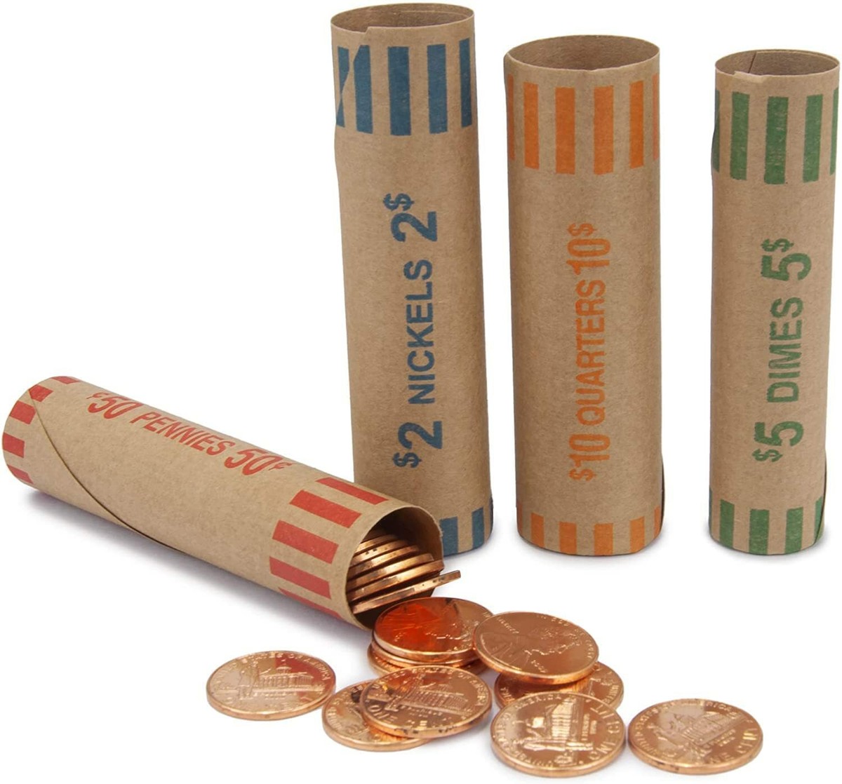 Paper Coin Rolls Wrappers