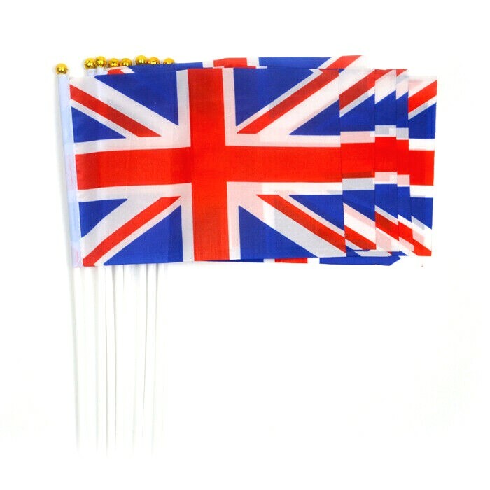 Union Jack Flag Small Hand Waving 5-40 Party Event Britain UK GB ...