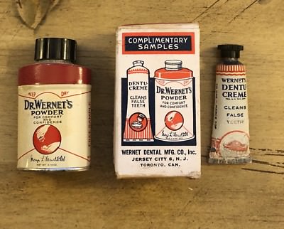 Dr. Wernet’s Powder And Creame Sample NOS NIB | eBay