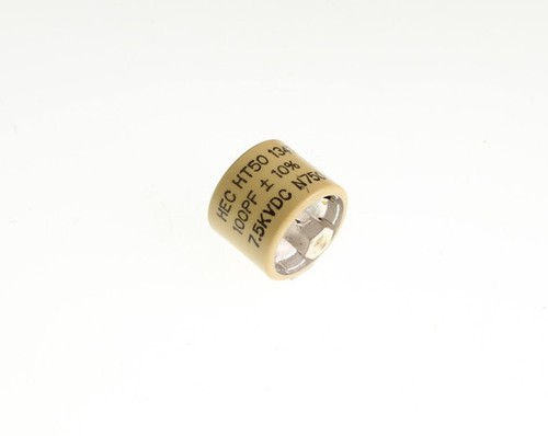 100pF 7500V Ceramic Transmitting Doorknob Capacitor 7.5KV DC 7,500 ...