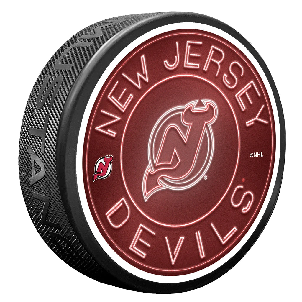 New Jersey Devils Puck - Neon | eBay