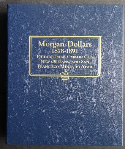 Whitman Morgan Silver Dollars Coin Album Book Number 1 1878-1891 #9128 ...