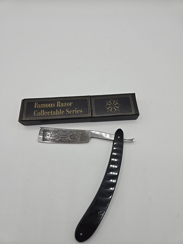 Vintage MASONIC FREEMASON STRAIGHT RAZOR 7/8" NEVER USED, Original Box ...